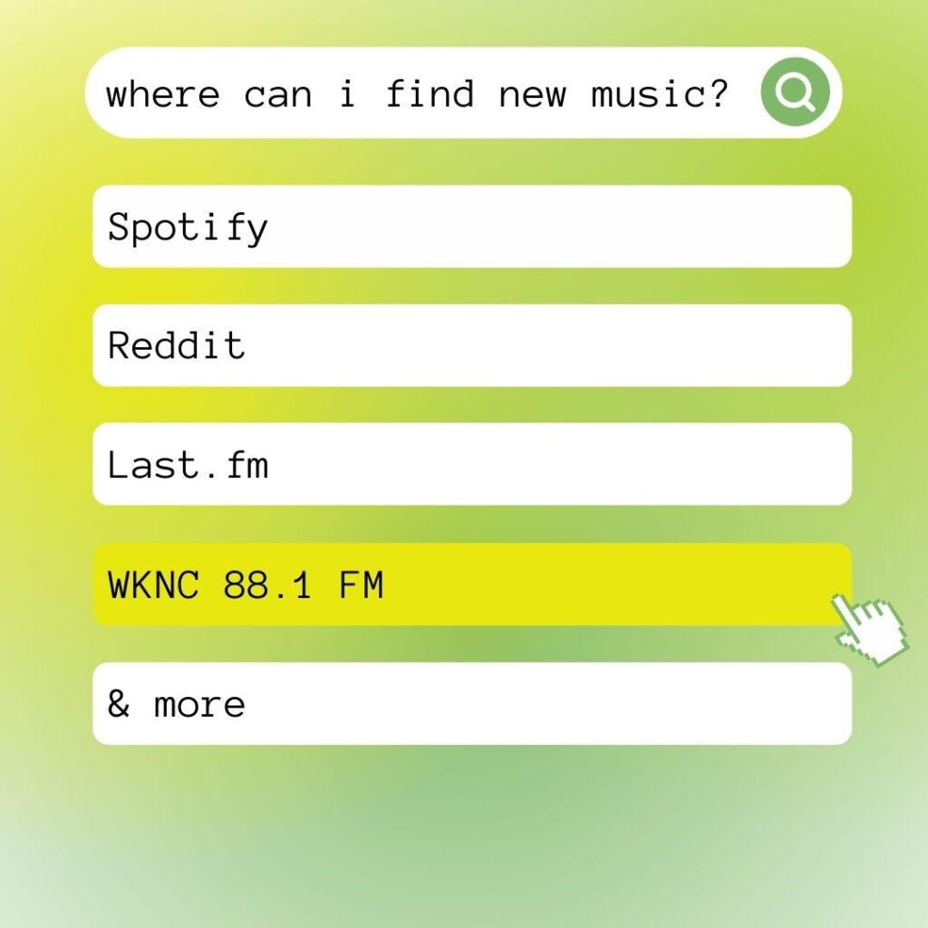 How to Find New Music - WKNC 88.1 FM - North Carolina State University ...